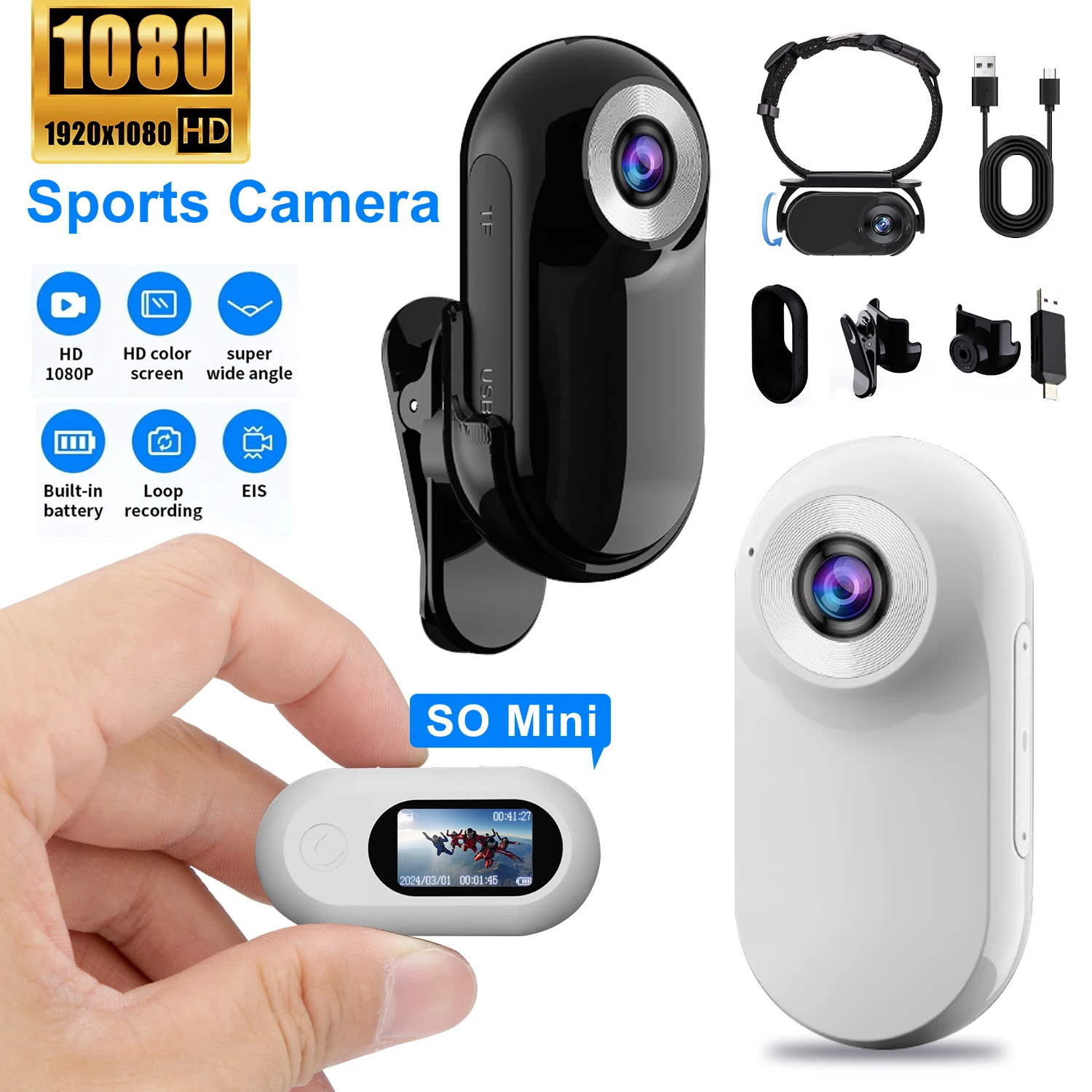 1080P-Thumbcam-Mini-Sports-Camera-Portable-Body-Chest-Fixed-Motorcycle ...