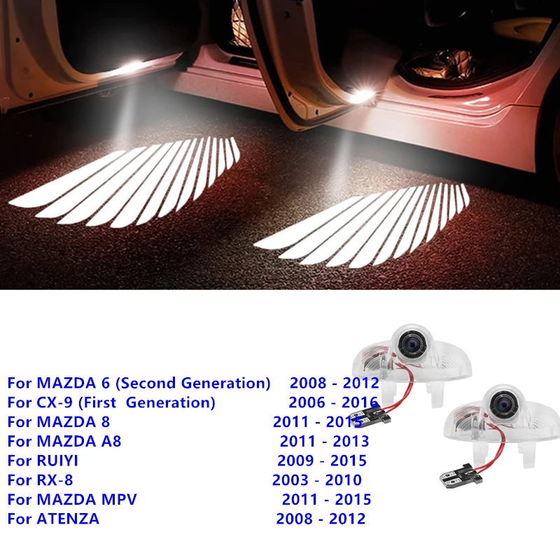 Car-Led-Door-Welcome-Lamp-Projector-Ghost-Shadow-Light-For-Mazda-6-CX-9 ...