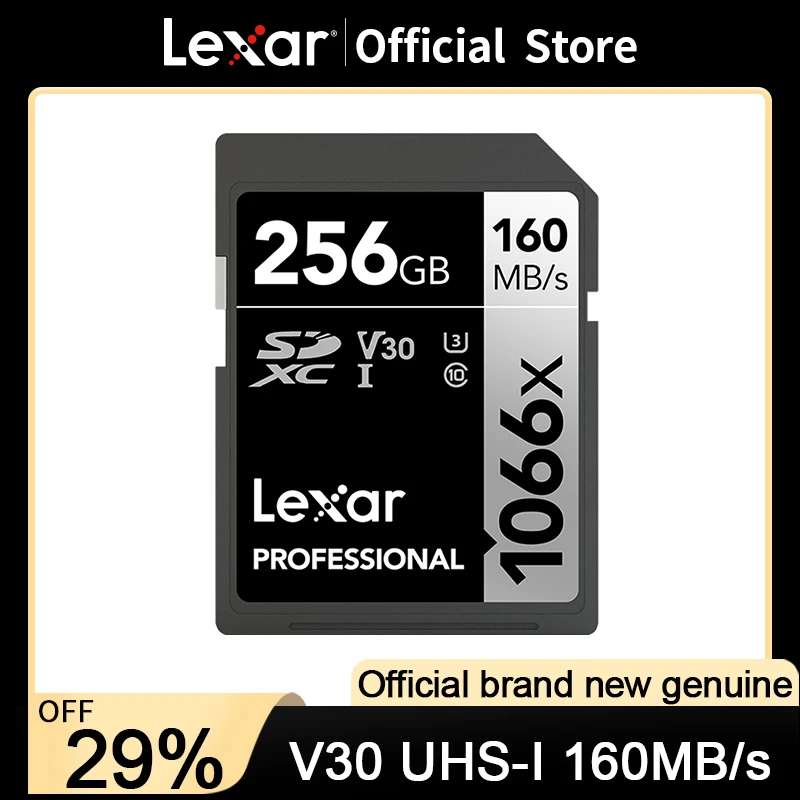 Lexar Official Sd Card 1066x High Speed 160mb/s 64gb 128gb 256gb Sdxc ...