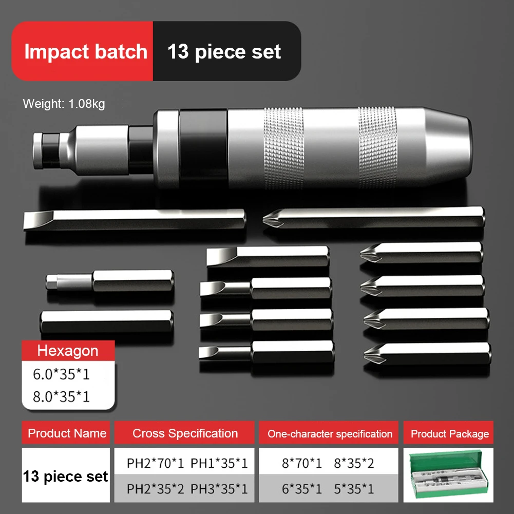 13pcs-Powerful-Shock-Screw-Driver-Professional-Chisel-Bits-Socket-Tool ...