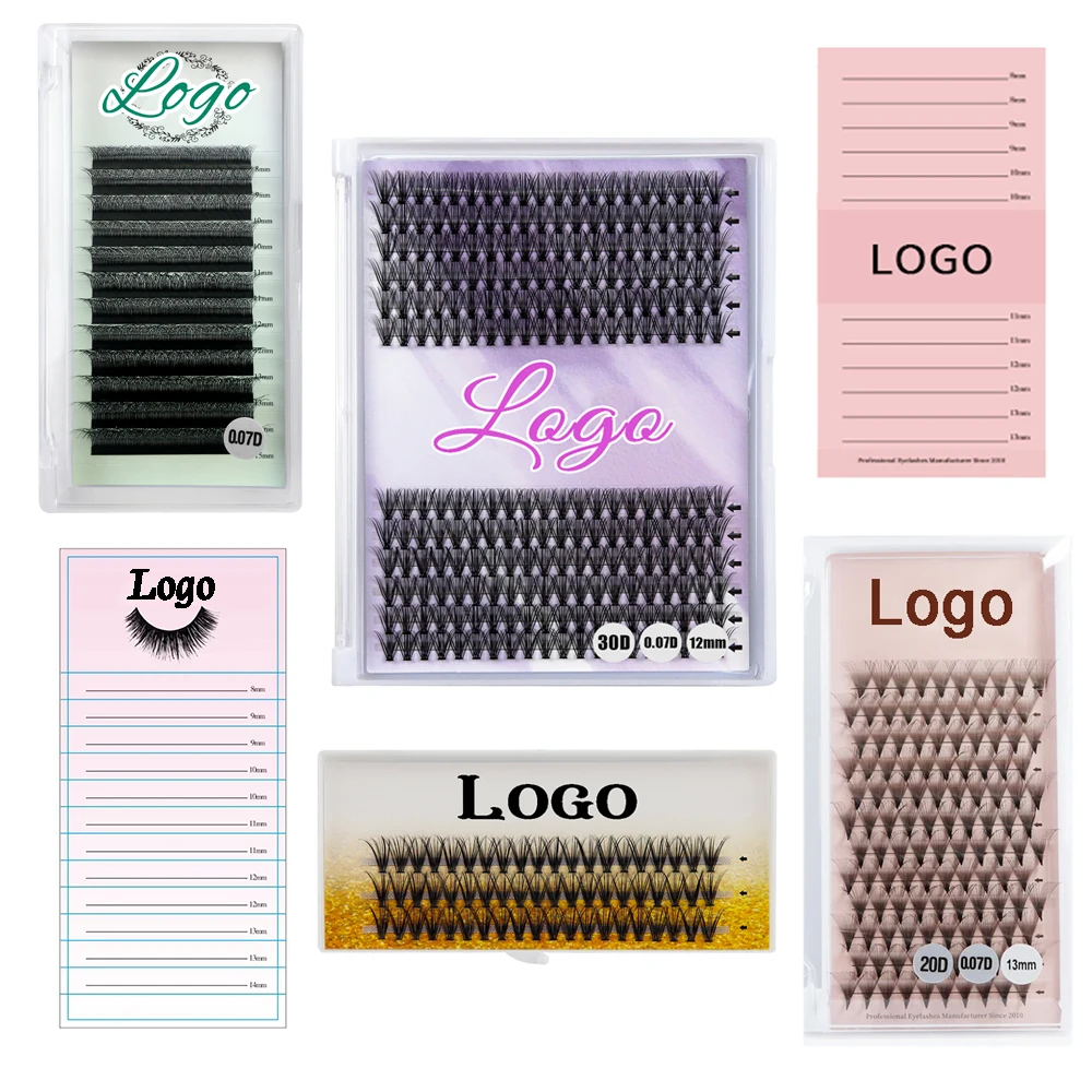 Logo-Brand-Eyelash-Drop-Shipping-False-Eyelash-DIY-Cluster-Lash-Bundles ...