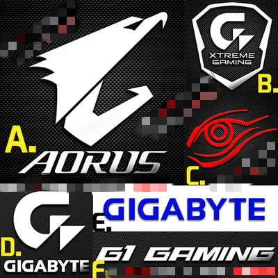 GIGABYTE AORUS G1 gaming Metal Logo Sticker For Laptop PC Tablet ...