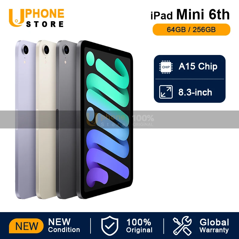Apple iPad Mini A15 Boinic Chip de 8,3 polegadas 2021 Versão 6ª Geração ...