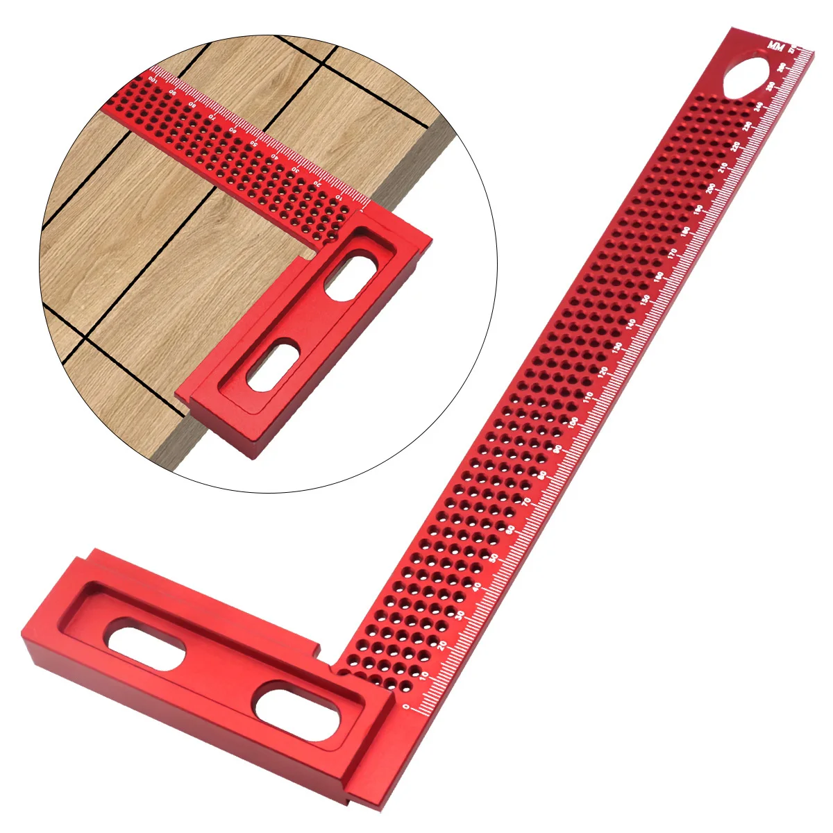 300mm Woodworking Square Aluminum Framing Mitre Square Carpenter Scribe ...