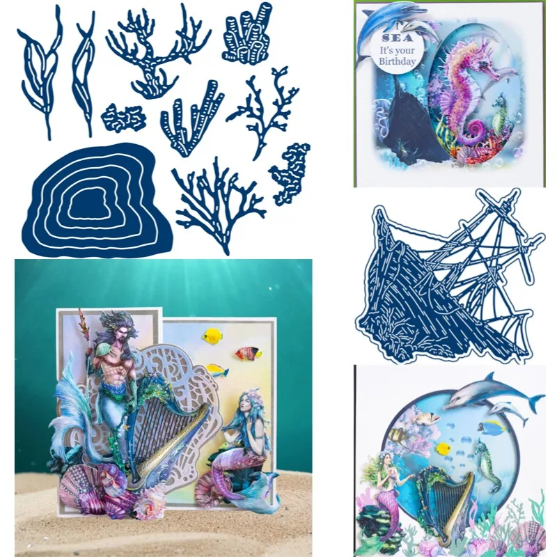 Hippo & Fry Seahorse Cutting Dies Scrapbook Diary Decoration Stencil ...