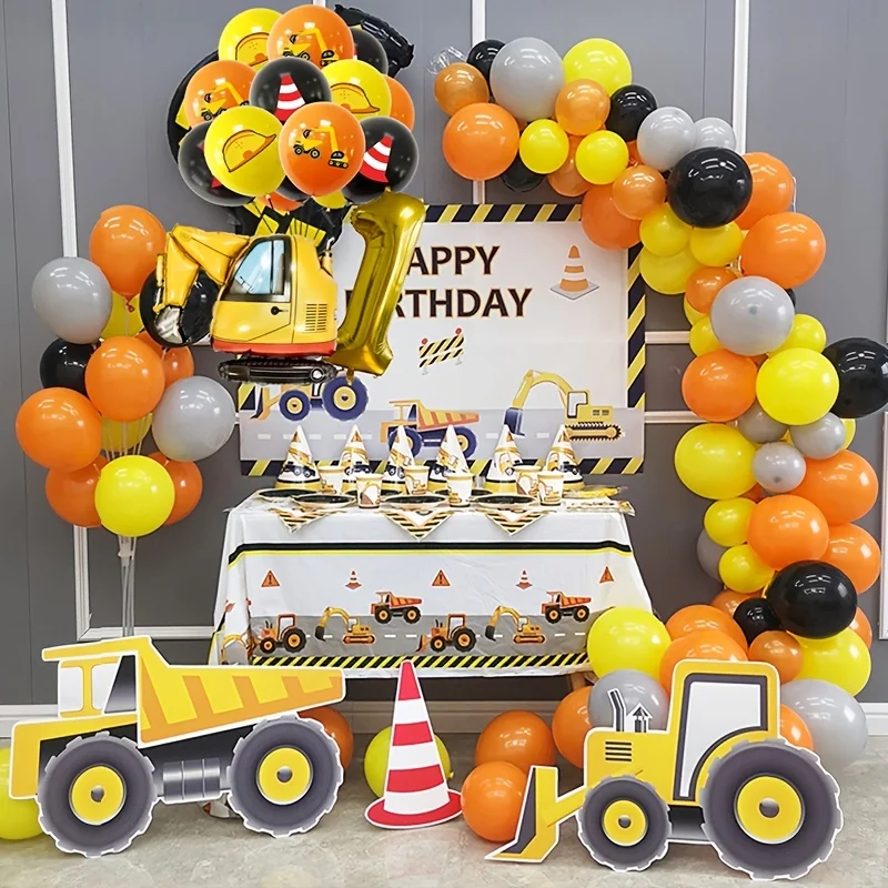 Engineering-Vehicles-Balloons-Construction-Party-Decorations-Excavator ...
