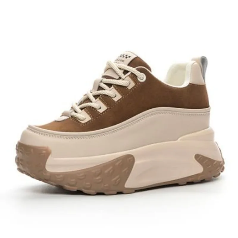 Zapatillas-de-deporte-gruesas-de-piel-aut-ntica-para-mujer-zapatos-de-plataforma-de-7cm ...