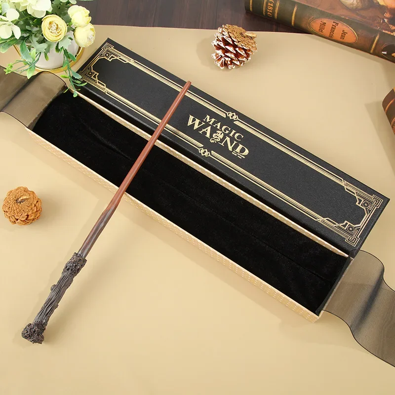 Varita-m-gica-de-Harry-Potter-con-n-cleo-de-Metal-accesorio-de-decoraci ...