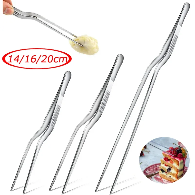 1Pcs Kitchen Tweezer Utensil BBQ Tweezer Food Clip Kitchen Bar Chief ...