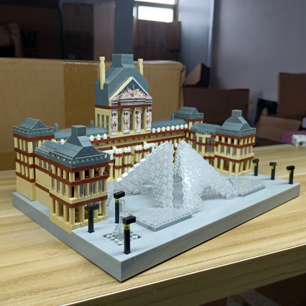 New-Louvre-Micro-Mini-Block-Building-Blocks-for-Adults-Architecture ...