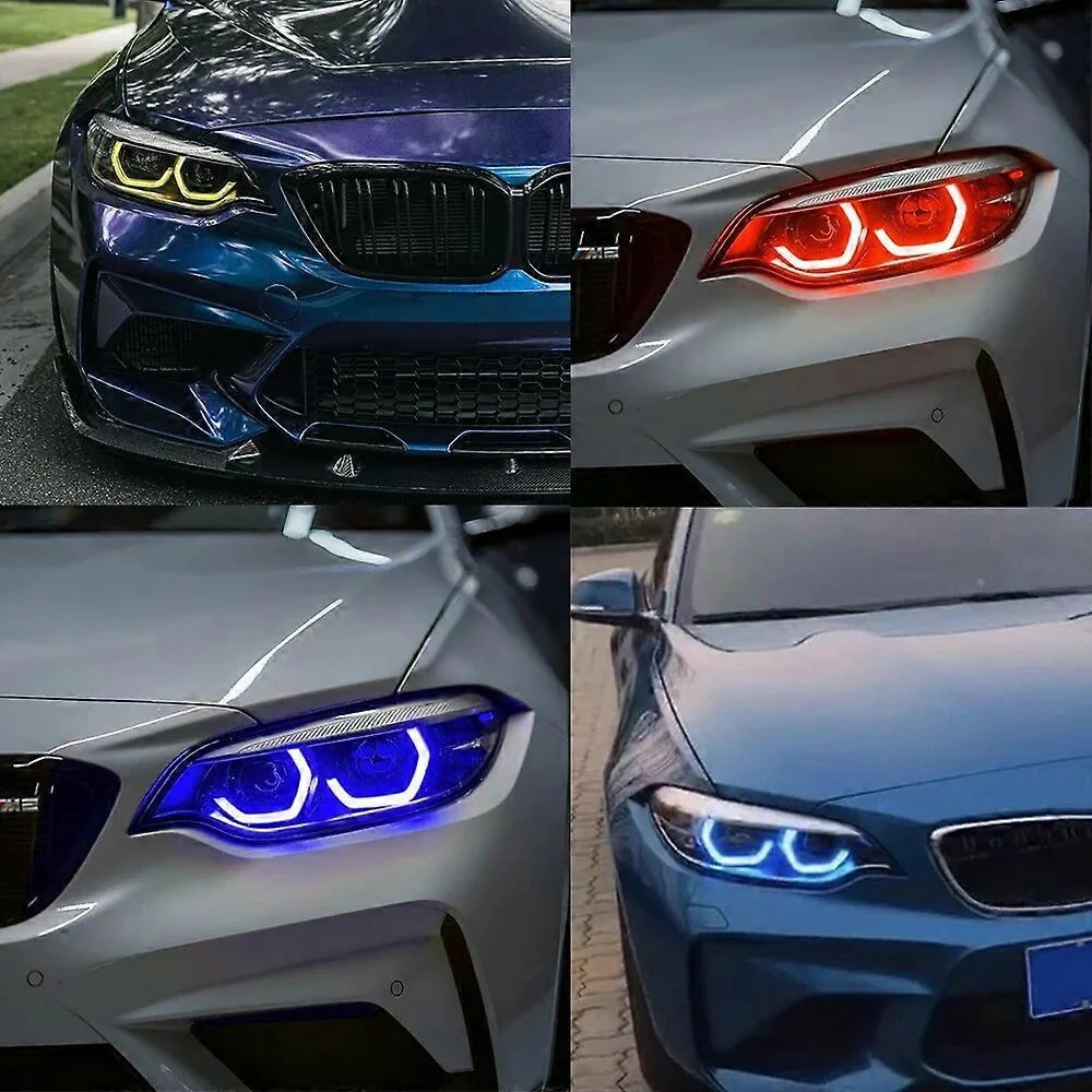 NOVAS Placas LED Angel Eyes DRL Para BMW M2 Série 2 F87 F22 F23 LCI Luz ...