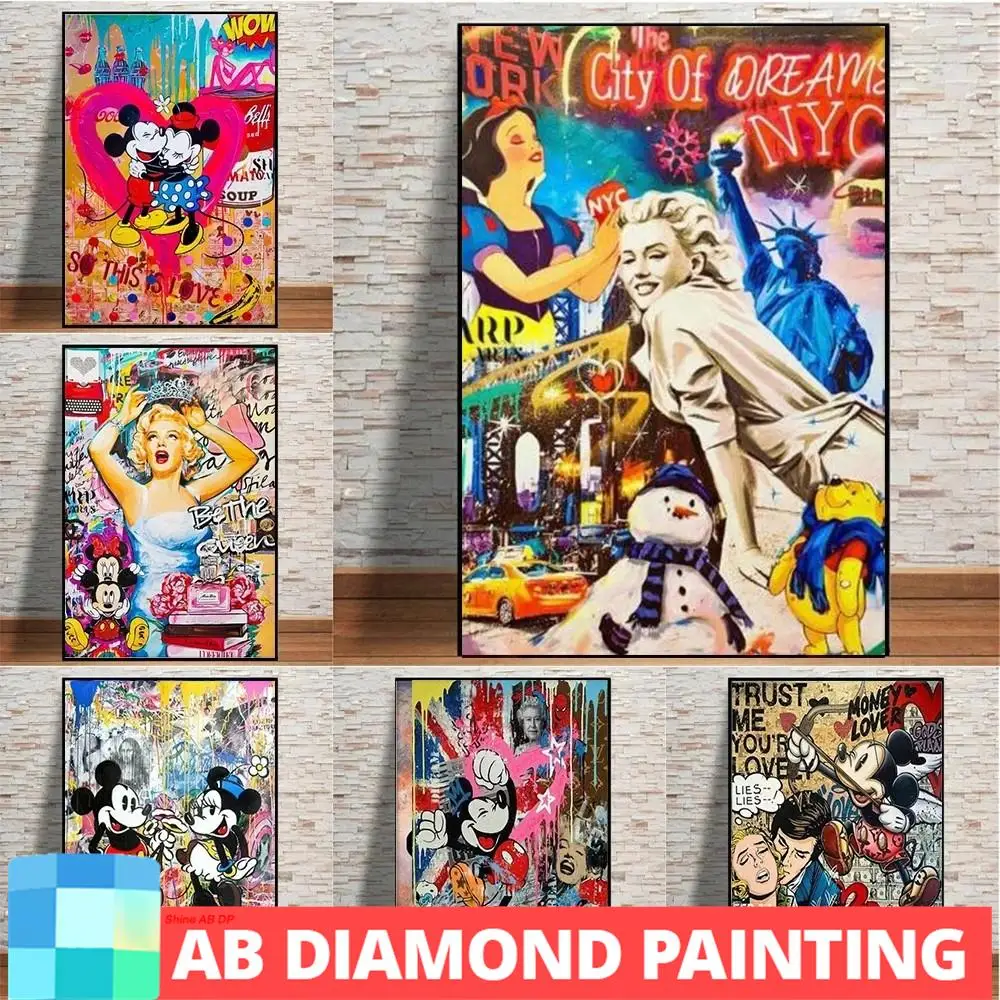 AB-New-Arrival-Disney-Art-Fashion-Mickey-Mouse-And-Snow-White-Monroe ...