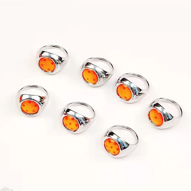 Anime-Dragon-Ball-Goku-Rings-Charms-Accessories-1-2-3-4-5-6-7-Star ...