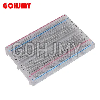 1pcs/lot 400 holes MB102 830 Points Solderless PCB Breadboard MB-102 ...