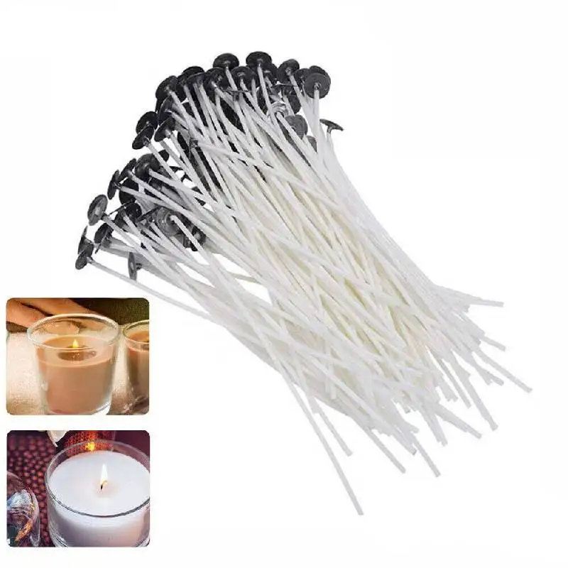 100pcs-8-12-15-20CM-Cotton-Candle-Wick-Pre-Waxed-Cotton-Wick-with-Tabs ...