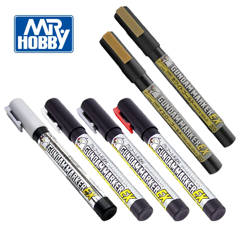 MR.HOBBY XGM01-XGM08 Gundam Marker EX Galvanizado Gold Mark Pen Super ...