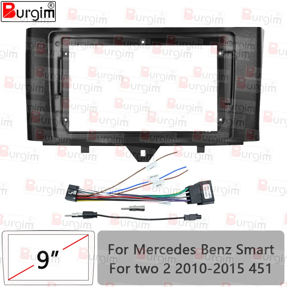 Car-Radio-Frame-For-Mercedes-Benz-Smart-Fortwo-2-2010-2015-451-9-inch ...