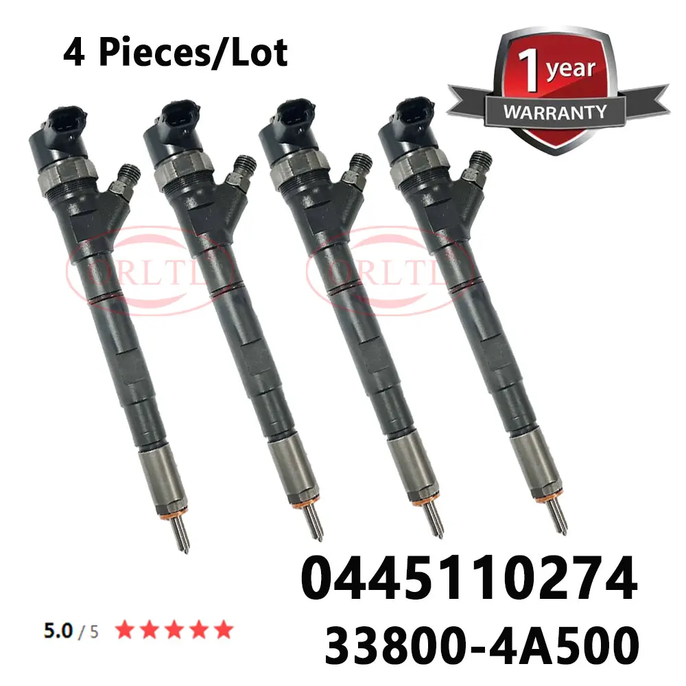 4PCS-Brand-New-Diesel-Fuel-Injector-0445110274-0445110275-for-33800 ...