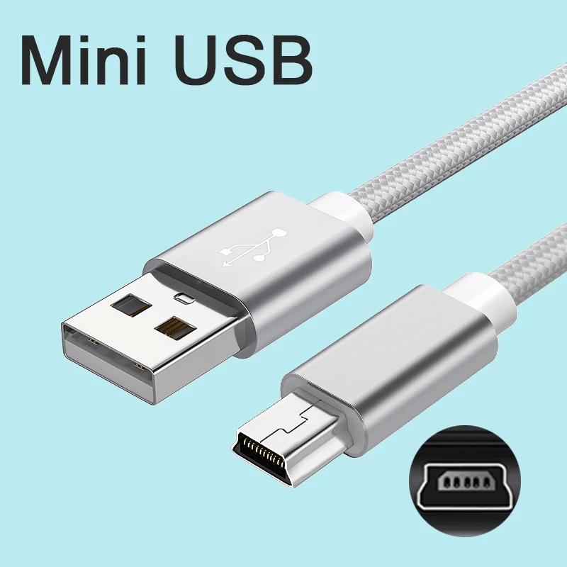Mini-USB-Charging-Cable-Mini-USB-to-USB-Fast-Data-Charger-Cable-For-MP3 ...