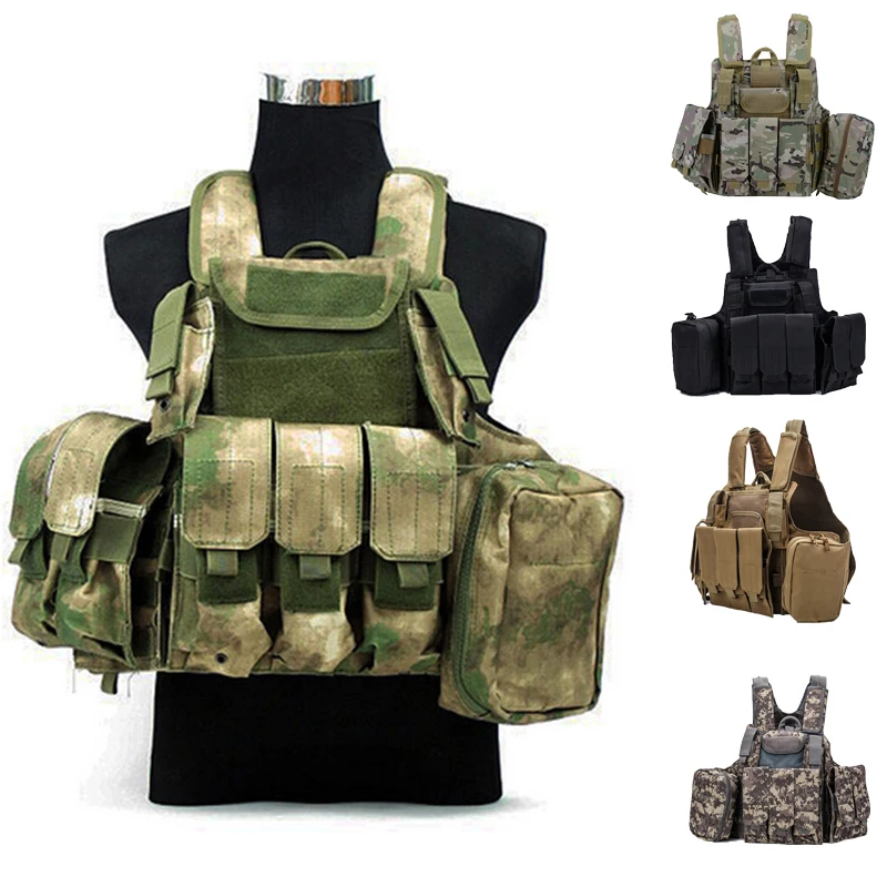 Tactical-Atacs-FG-Vest-Molle-CIRAS-Airsoft-Combat-Vest-With-Triple ...