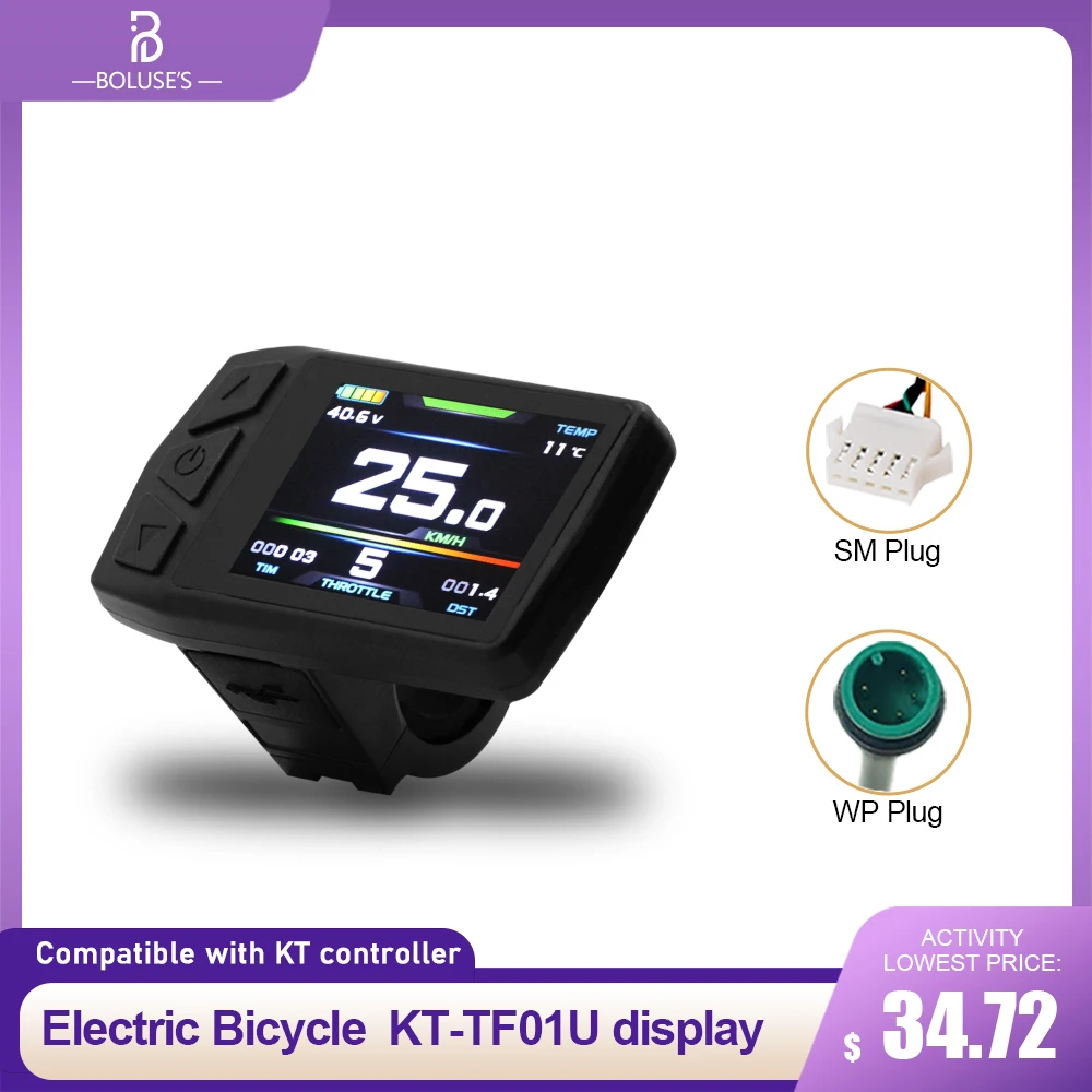 KT-Ebike-Display-New-TF01U-Intelligent-Colorful-Display-With-USB ...