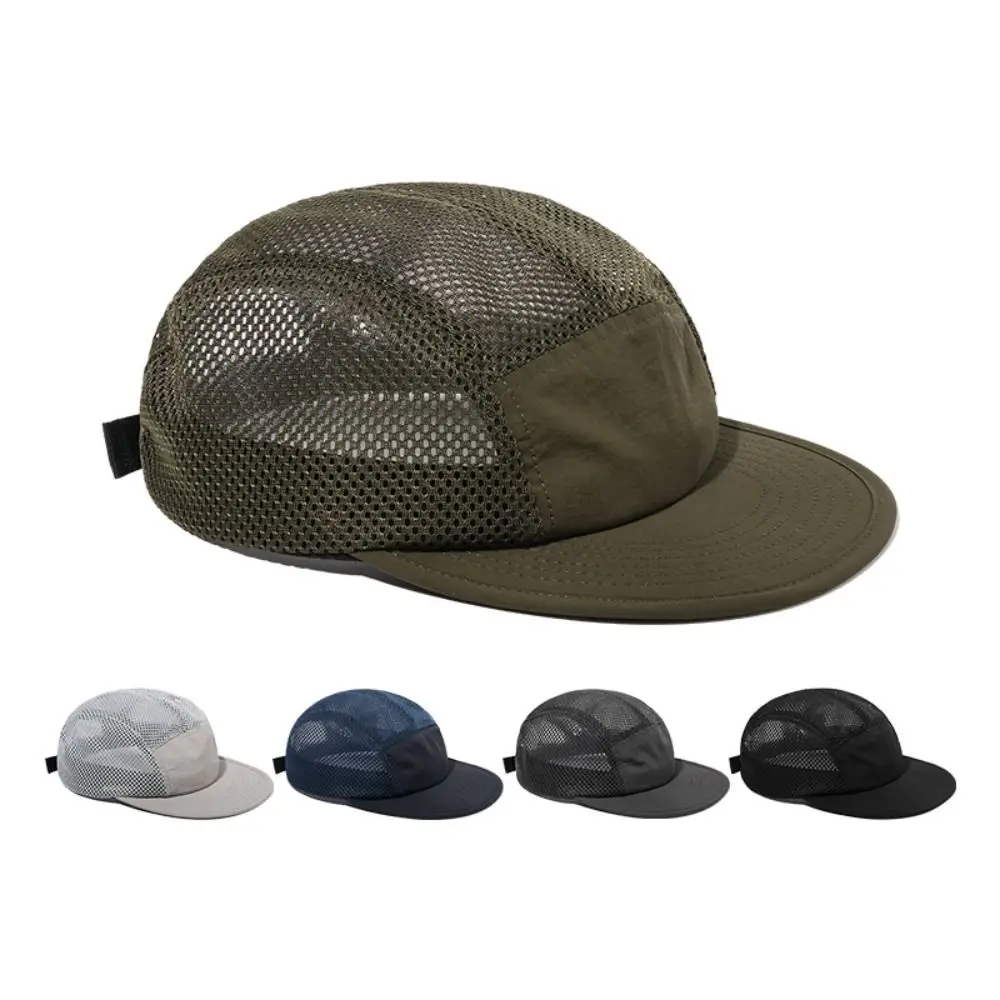 Streetwear Hollow Mesh Baseball Caps Quick Dry INS Men Fishing Caps ...