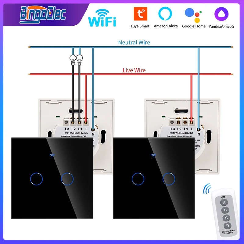 Bingoelec-WiFi-Smart-2-Way-Switch-EU-1-2-3-Gang-Glass-Wall-Touch ...