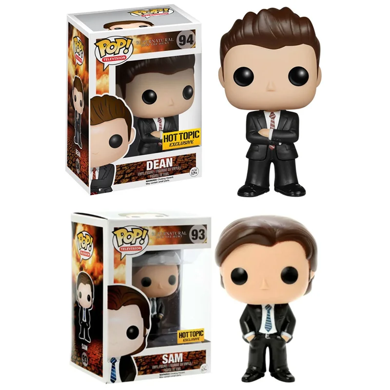 FUNKO POP Supernatural black Sam 93 Dean 94 Castiel Wings Blood Castiel ...