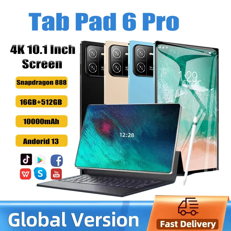 Free-gifts-2024-Global-Version-10-1-Inch-Pad-6-Pro-Tablets-Android-13 ...