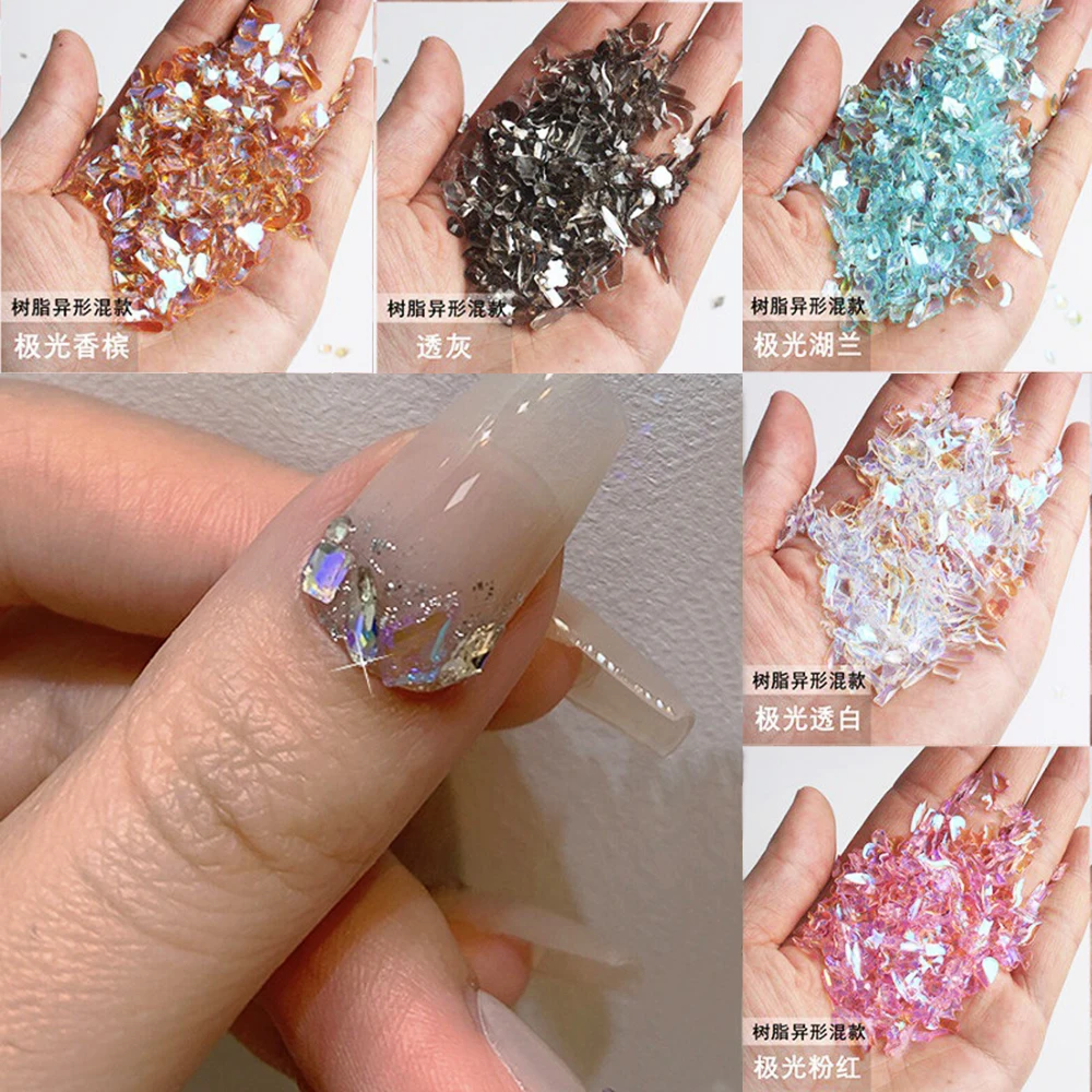 100pcs Mix Shaped Mini Rhinestones Diamond Gems For Nails,3d Aurora ...