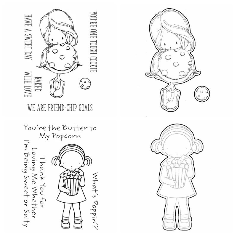Friend Chip Goals Stamps and Cutting Dies Whats Poppin Clear Stamps For ...