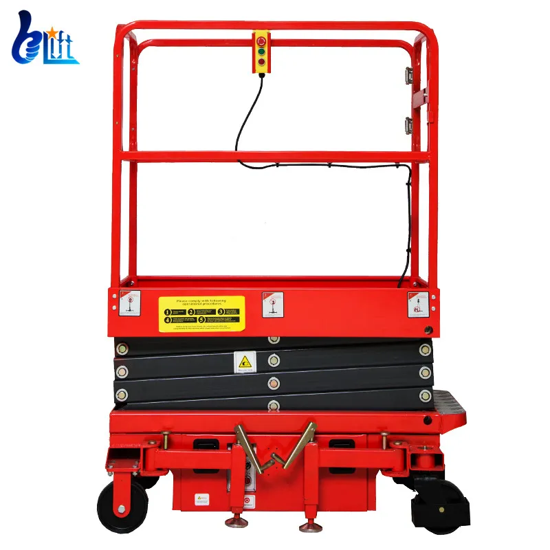 Electric-Mini-Lift-Platform-with-a-Small-Turning-Radius-Small-Man-Lift ...