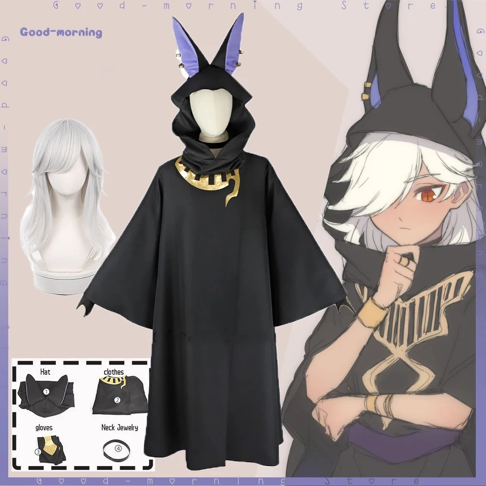 Game-Cyno-Cosplay-Wig-BlackCloak-Gloves-Hat-Carnival-Halloween-Party ...