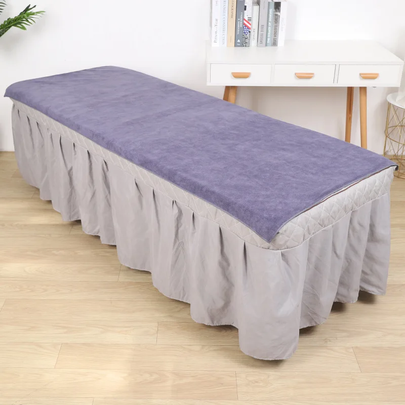 Superfine Fiber Soft Beauty Salon Bed Sheet SPA Massage Bath Towel ...