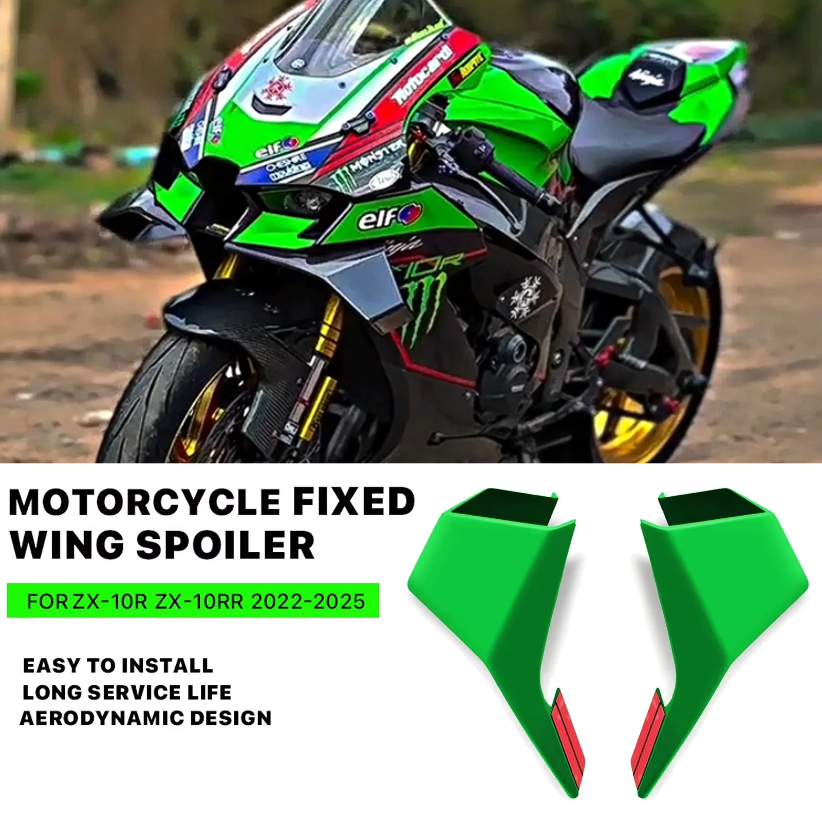 Motorcycle Side Winglet Spoiler Retrofit Aerodynamic Cowling Fairing ...