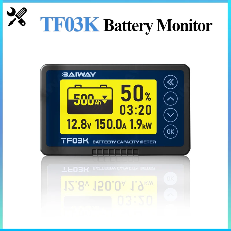 TF03K DC 8-120V 50A/100A/350A/500A Battery Capacity Tester Voltage ...