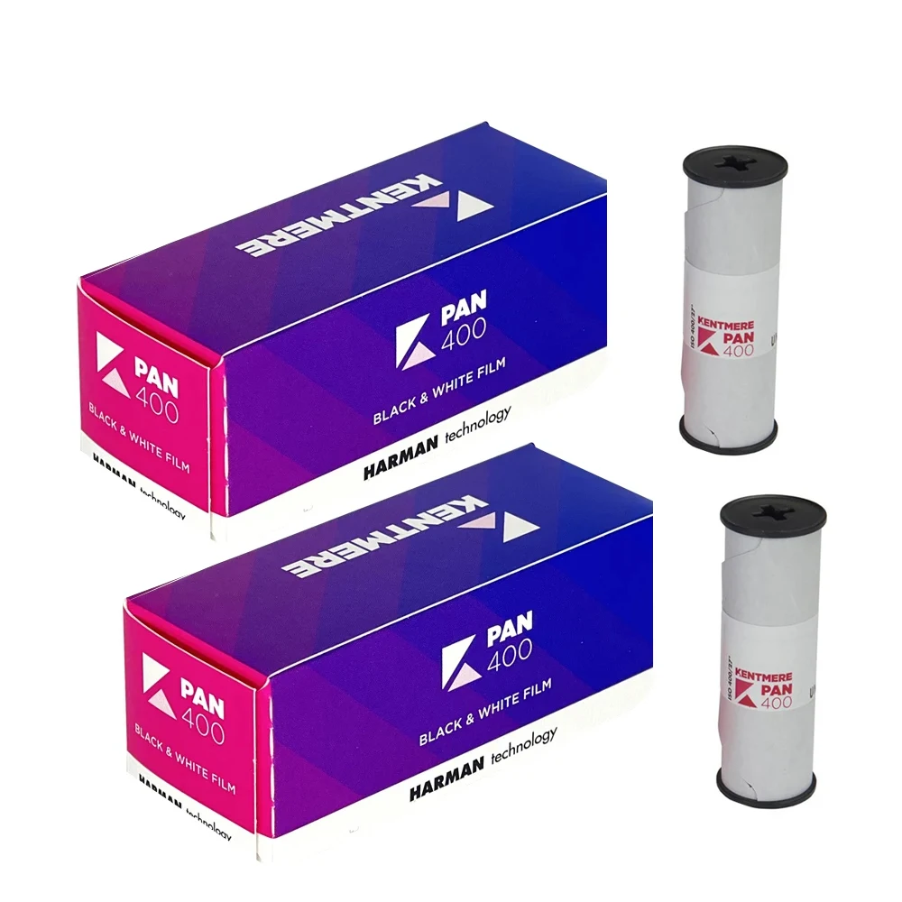 2-Rolls-120mm-Kentmere-PAN-400-Black-White-ISO-400-Roll-FILM-Negative ...