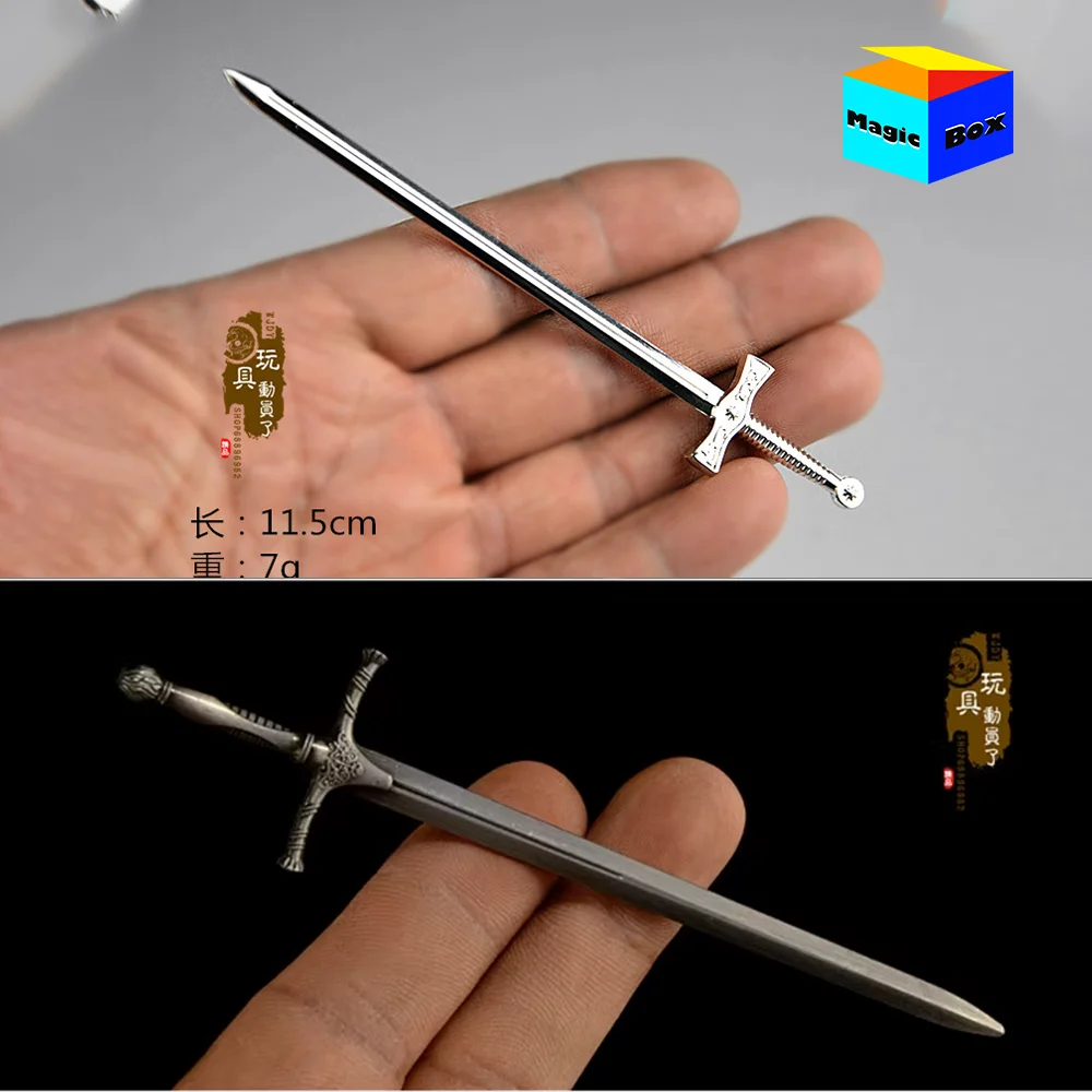 WorldBox Figure Accessory 1/6 Scale Metal Sword Weapon For Phicen, Hot ...