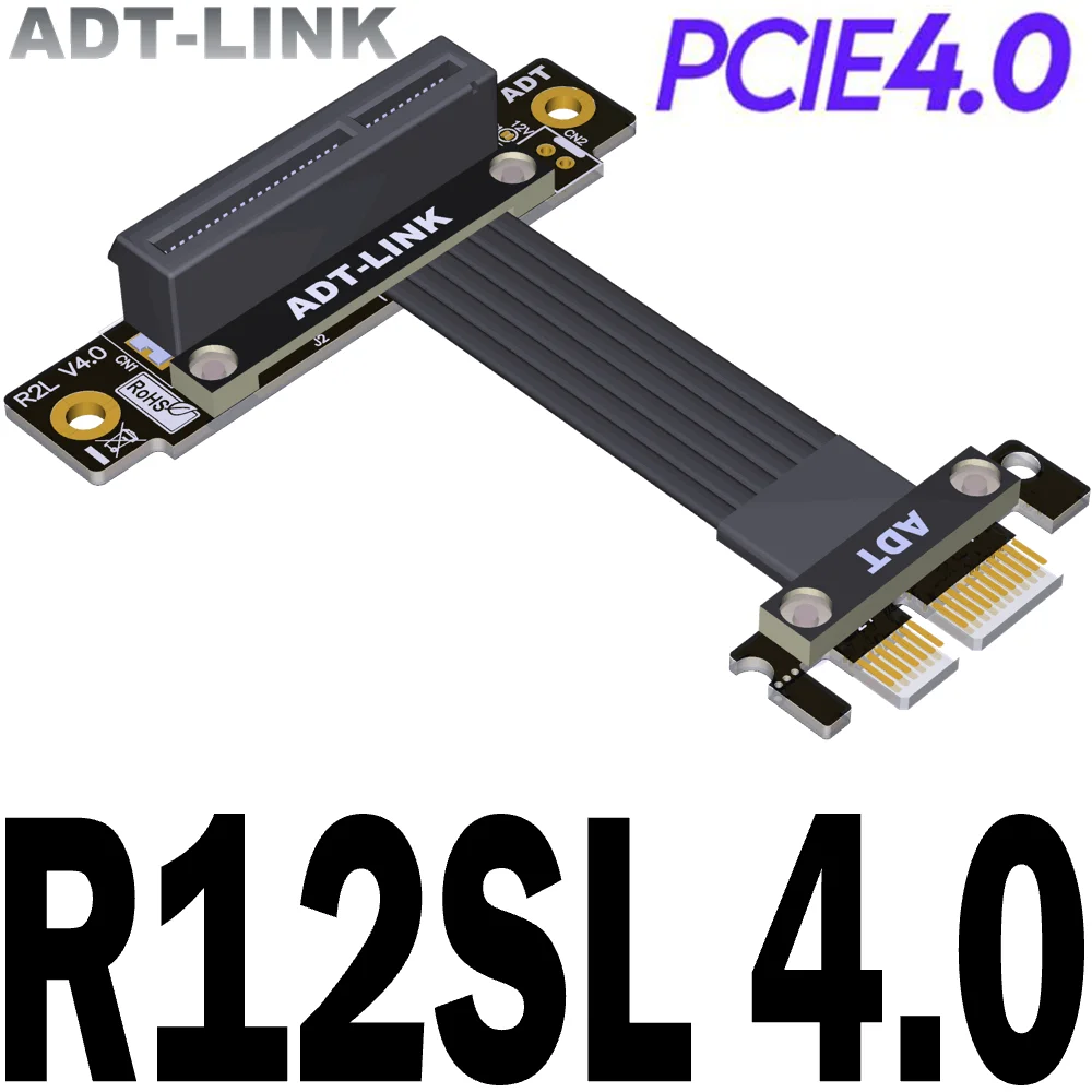 Gen4 라이저 카드 PCIE 4.0x1 수컷 to x4 암컷 PCI 익스프레스 PCI E 4X 1X PCI E 라이저 익스텐더 ...