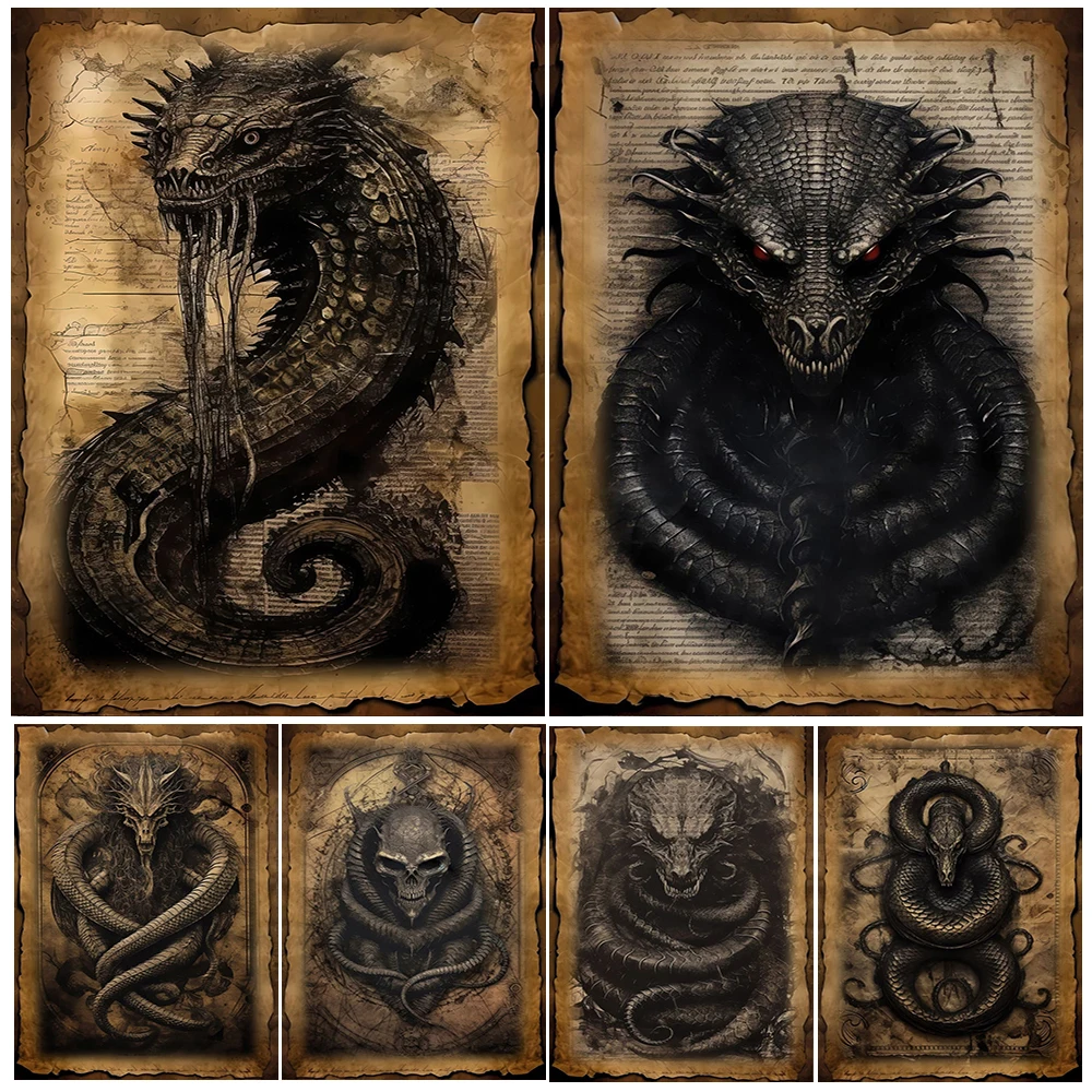 Parasitic-Evil-Spirit-Dark-Creepy-Art-Poster-And-Print-Horror-Girl ...