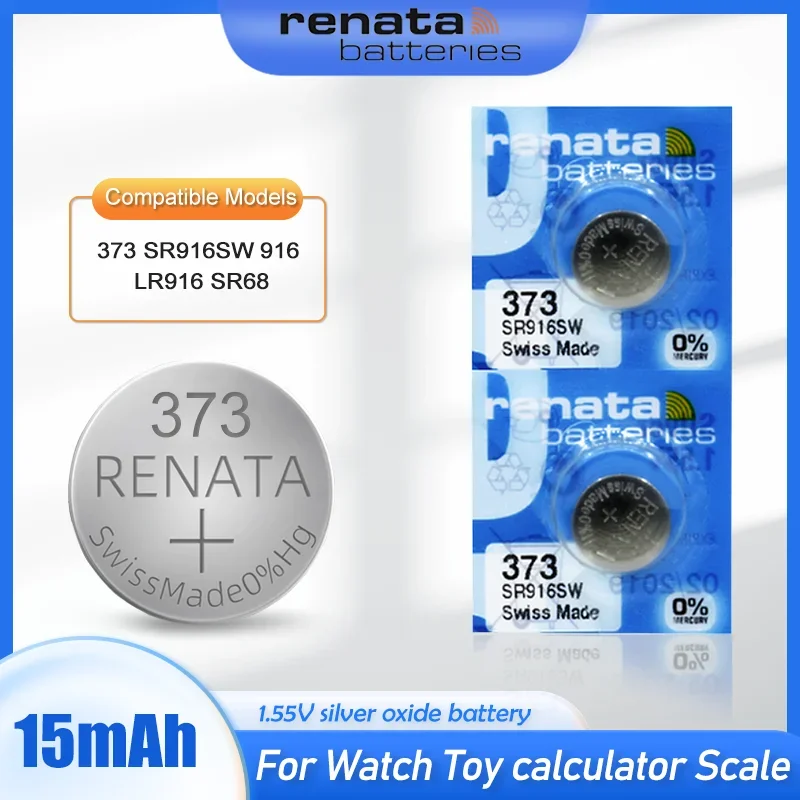 1-10PCS-New-Renata-373-SR916SW-916-LR916-SR68-1-55V-Silver-Oxide-Watch ...