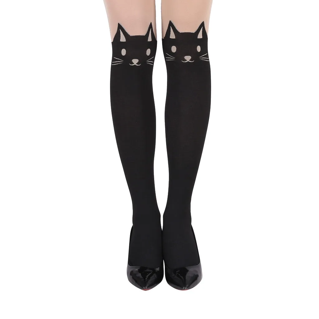 New Stockings Women Cute Cats Tail Leggings Sexy Female Catoon Stocking ...