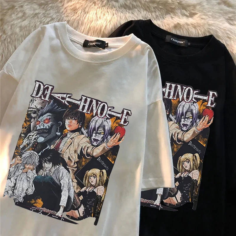 Camiseta-de-Anime-Death-Note-para-hombre-camisetas-estampadas-de-Manga ...