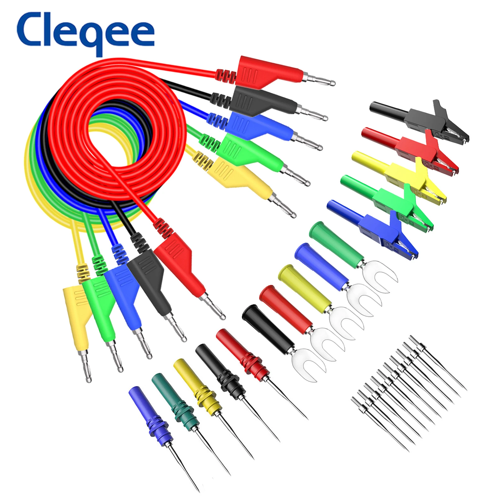 Cleqee P1036b 4mm Banana To Banana Plug Test Lead Kit For Multimeter ...