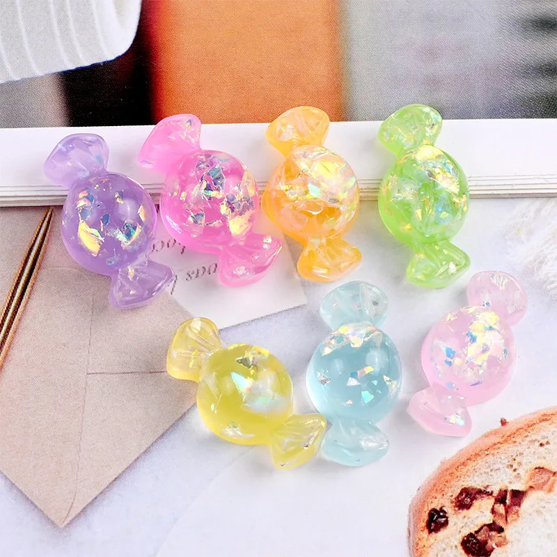 10pcs Cute New Resin Candy Kawaii Miniature Dollhouse Mini Figurines ...
