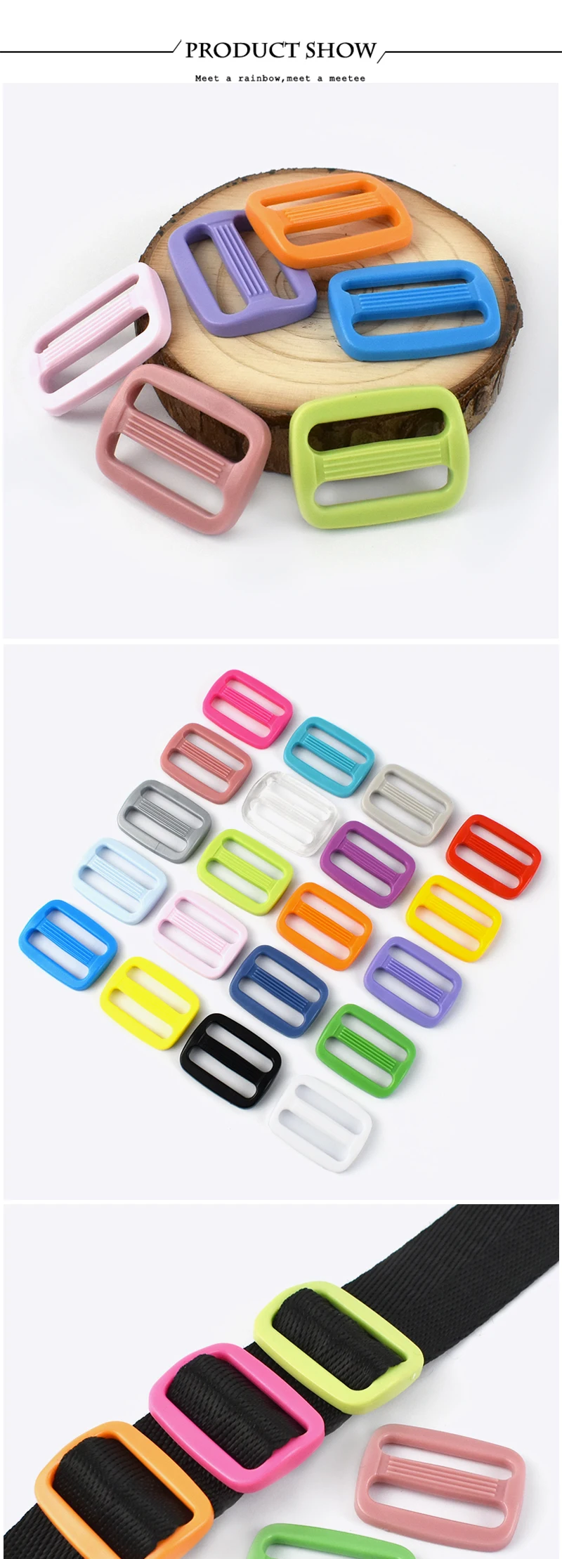 Meetee Пластиковые триглайд пряжки 15/20/25 мм | AliExpress