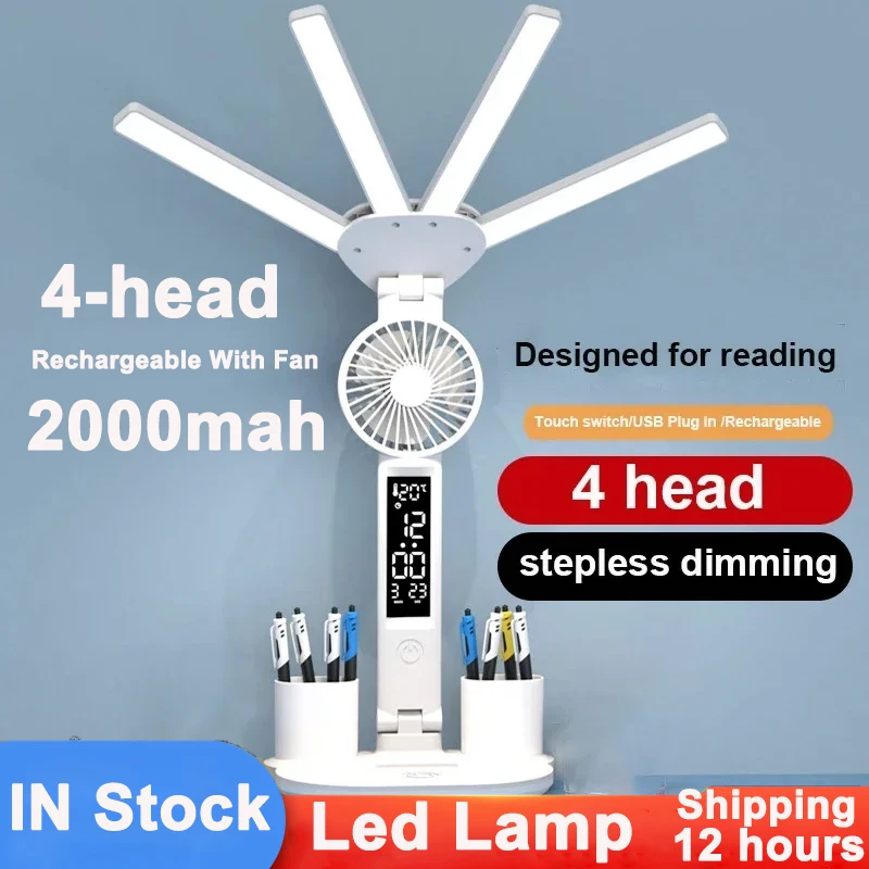 Led-Eye-Protection-Desk-Lamp-Time-Temperature-Display-Desk-Lamp-Folding ...