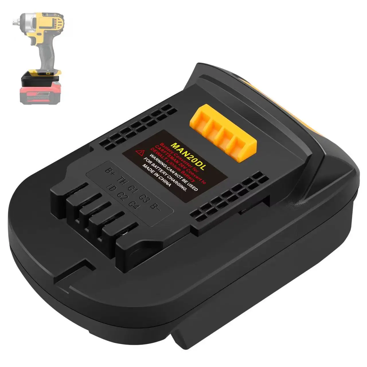 Adapter for Stanley fatmax v20 20V SB202 SB204 SB206 battery convert ...