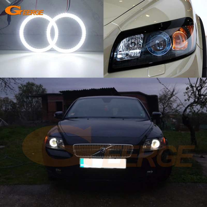 Geerge For Volvo C30 C70 2006 2007 2008 2009 Ultra Bright SMD LED Angel ...