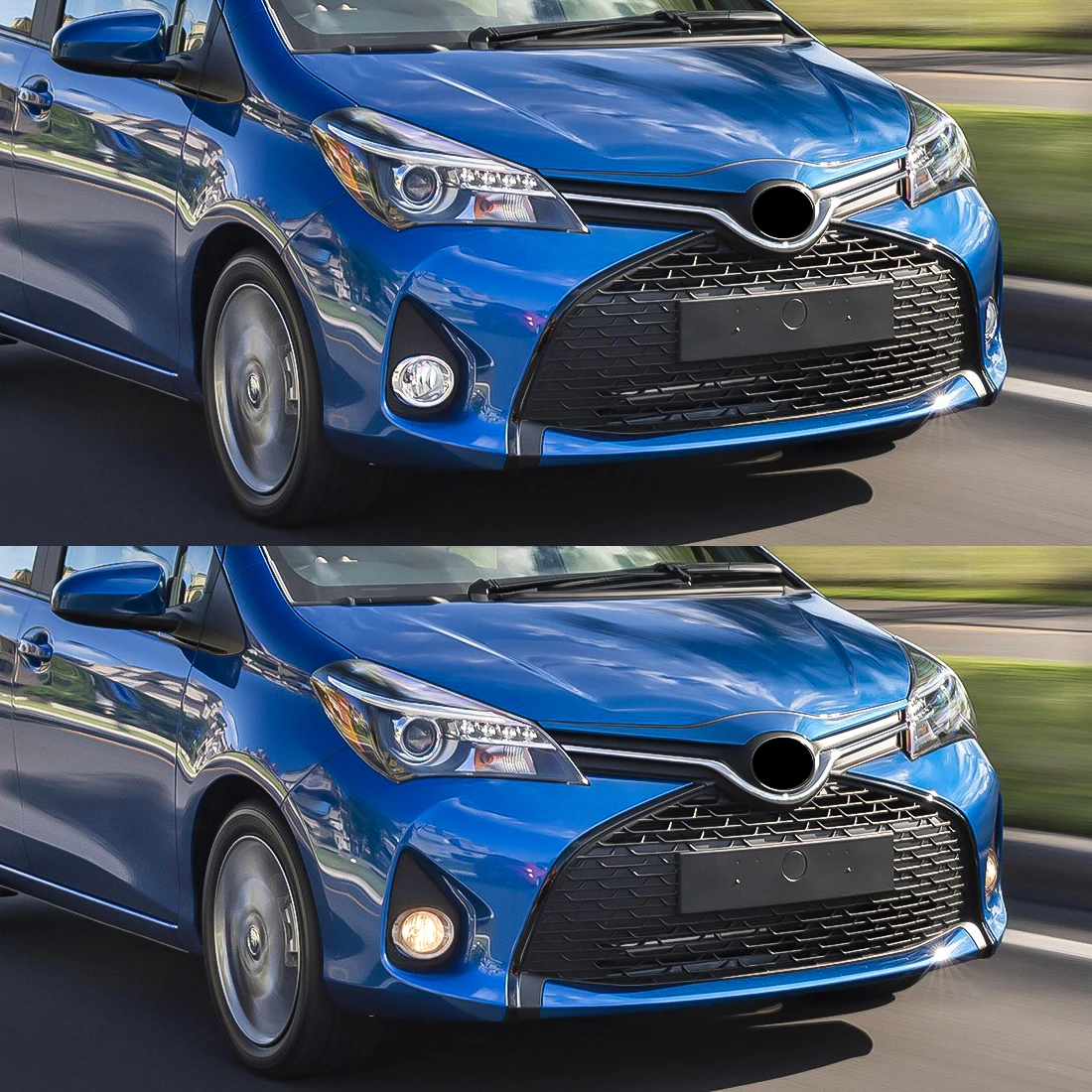 Car Fog Lamp Assembly For Toyota Yaris 2014 2015 2016 2017 US Version ...